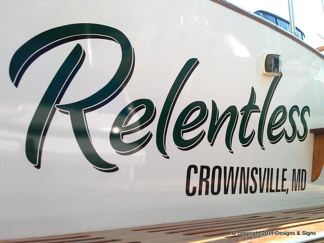 Sailboat Lettering, We Make The Best Boat Names - by Designs & Signs