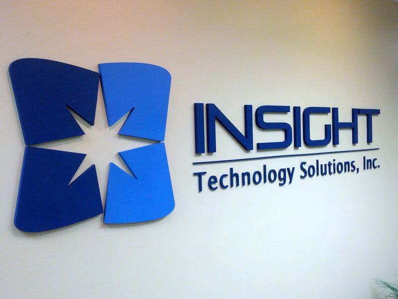 Dimensional Logos for Insight Technology Soluctions - by Designs & Signs.