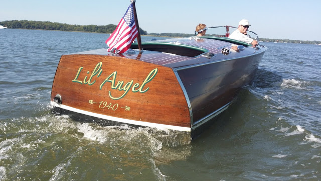 Gold Leaf Boat Lettering - Lil' Angel Never Looked Better! - Designs ...