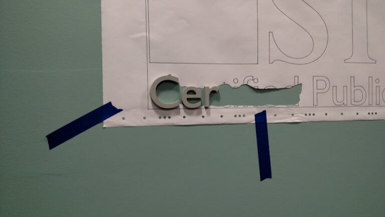 How To Install Dimensional Letters, Using a Pattern. - Designs & Signs