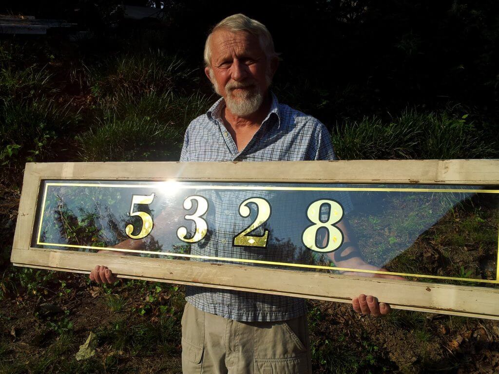 Transom Window House Numbers by Designs & Signs