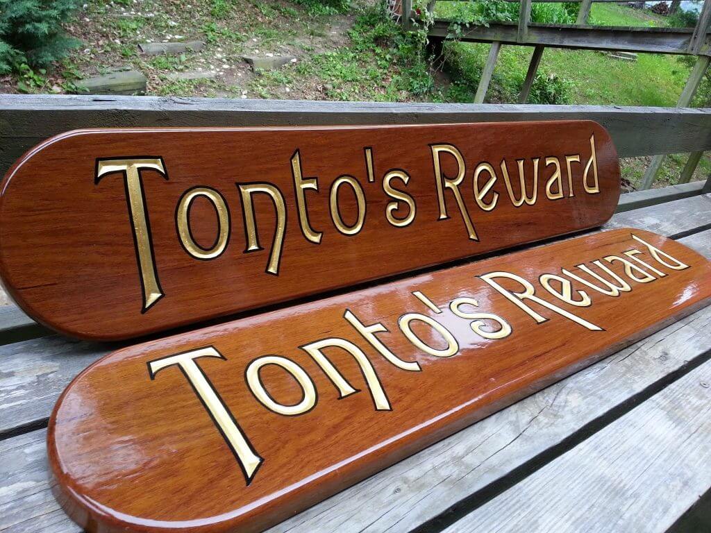 Carved Quarterboards / Custom Quarterboard Signs by Designs & Signs