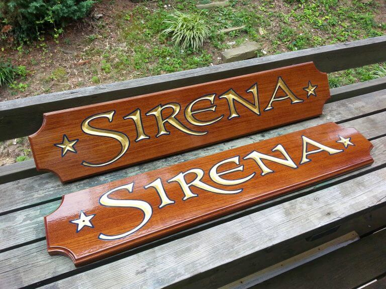 Carved Quarterboards / Custom Quarterboard Signs by Designs & Signs