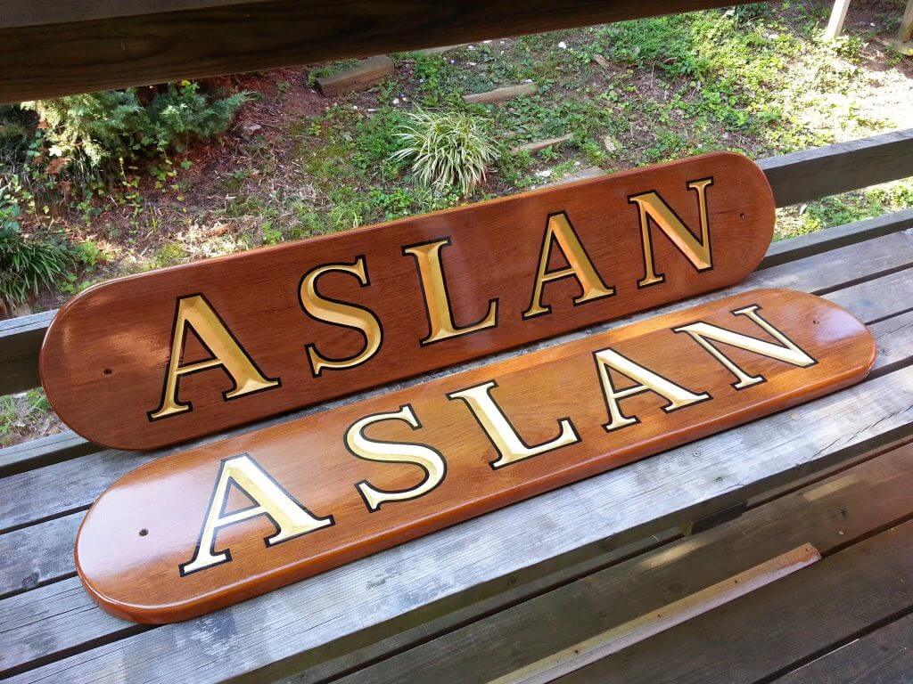 Carved Quarterboards / Custom Quarterboard Signs by Designs & Signs