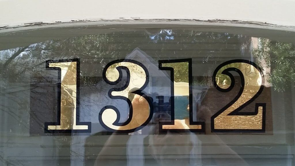 Transom Window House Numbers by Designs & Signs