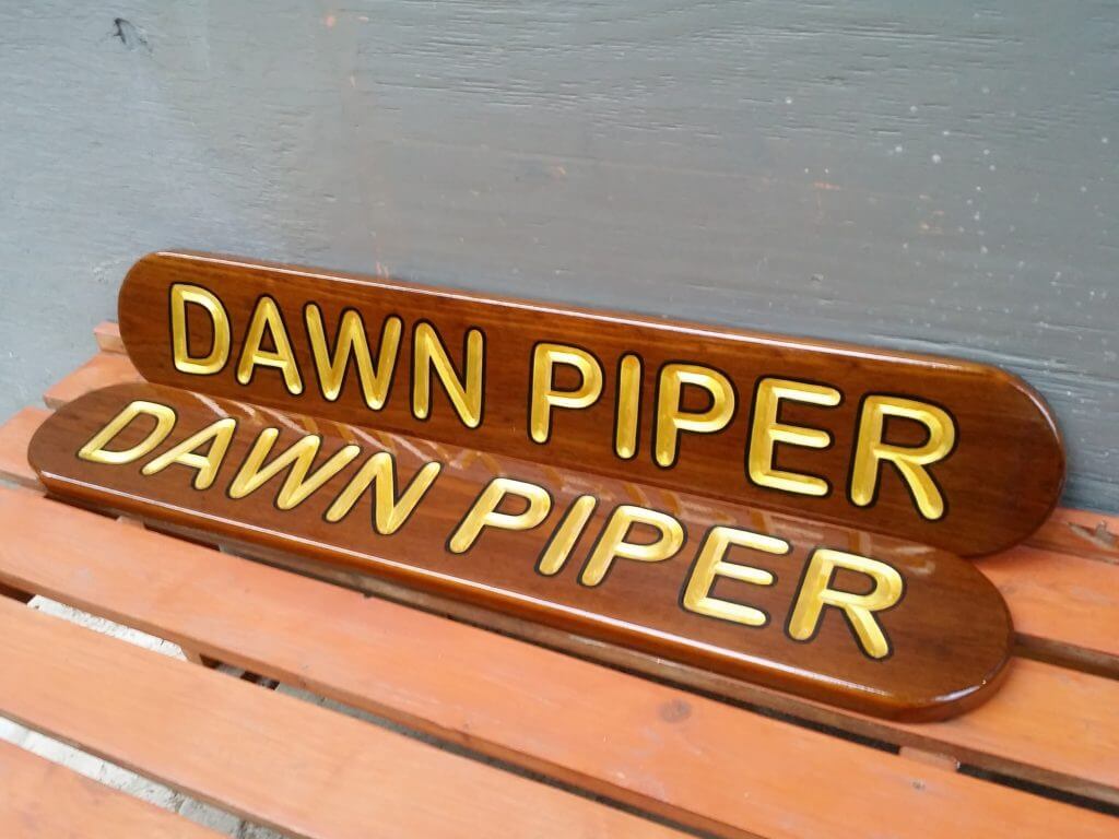 Carved Quarterboards / Custom Quarterboard Signs by Designs & Signs