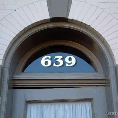 Transom Window House Numbers by Designs & Signs