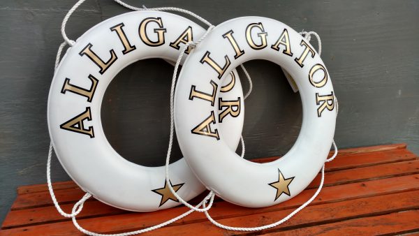 Personalized Life Rings & Customized Ring Buoys with Gold Leaf.