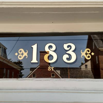 Transom Window House Numbers by Designs & Signs