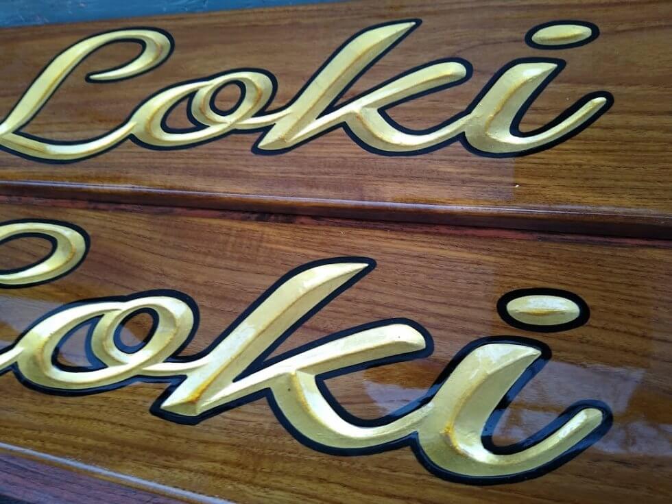 Hand carved teak boards - Designs & Signs